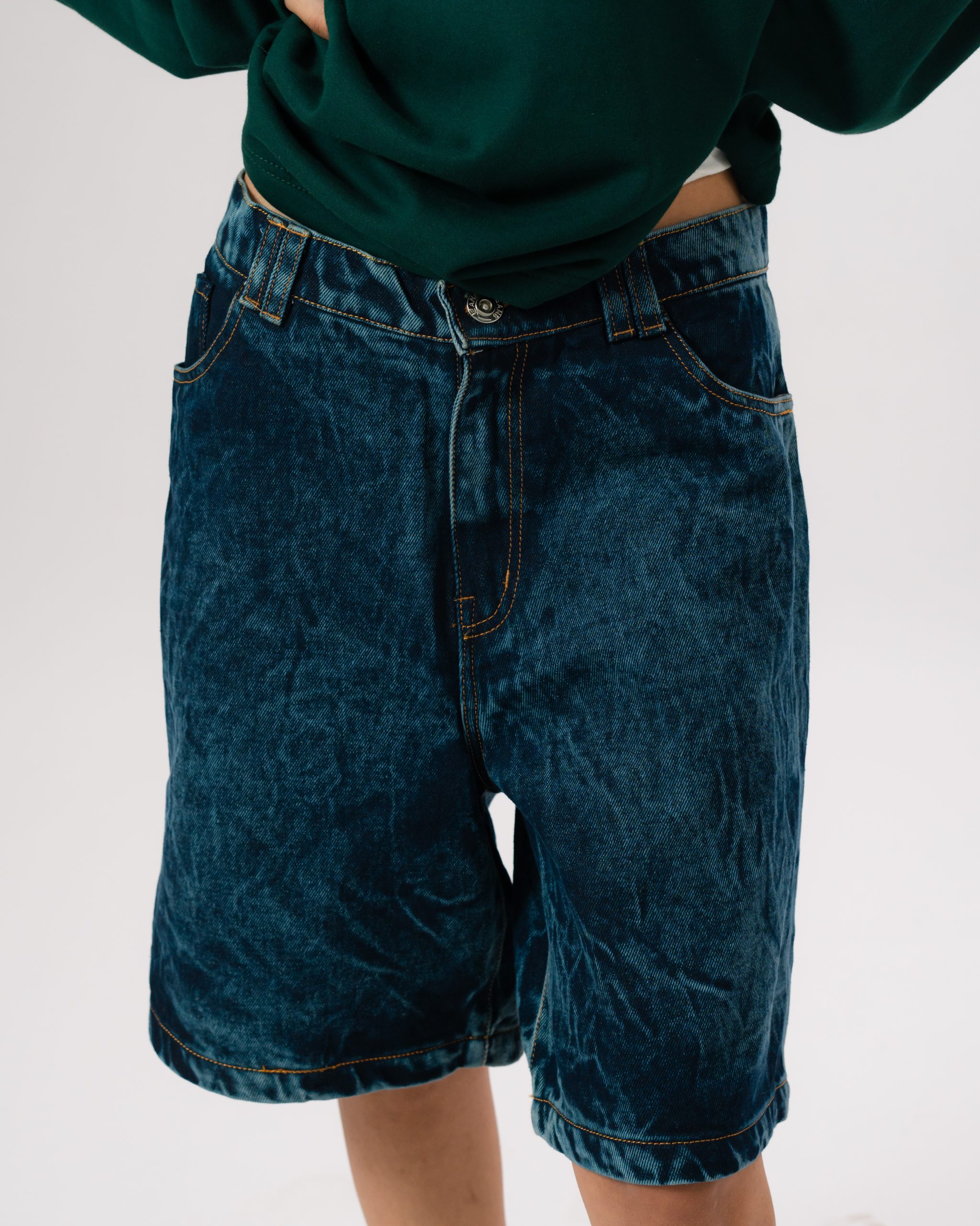 Blue Denim Jorts - CubeX